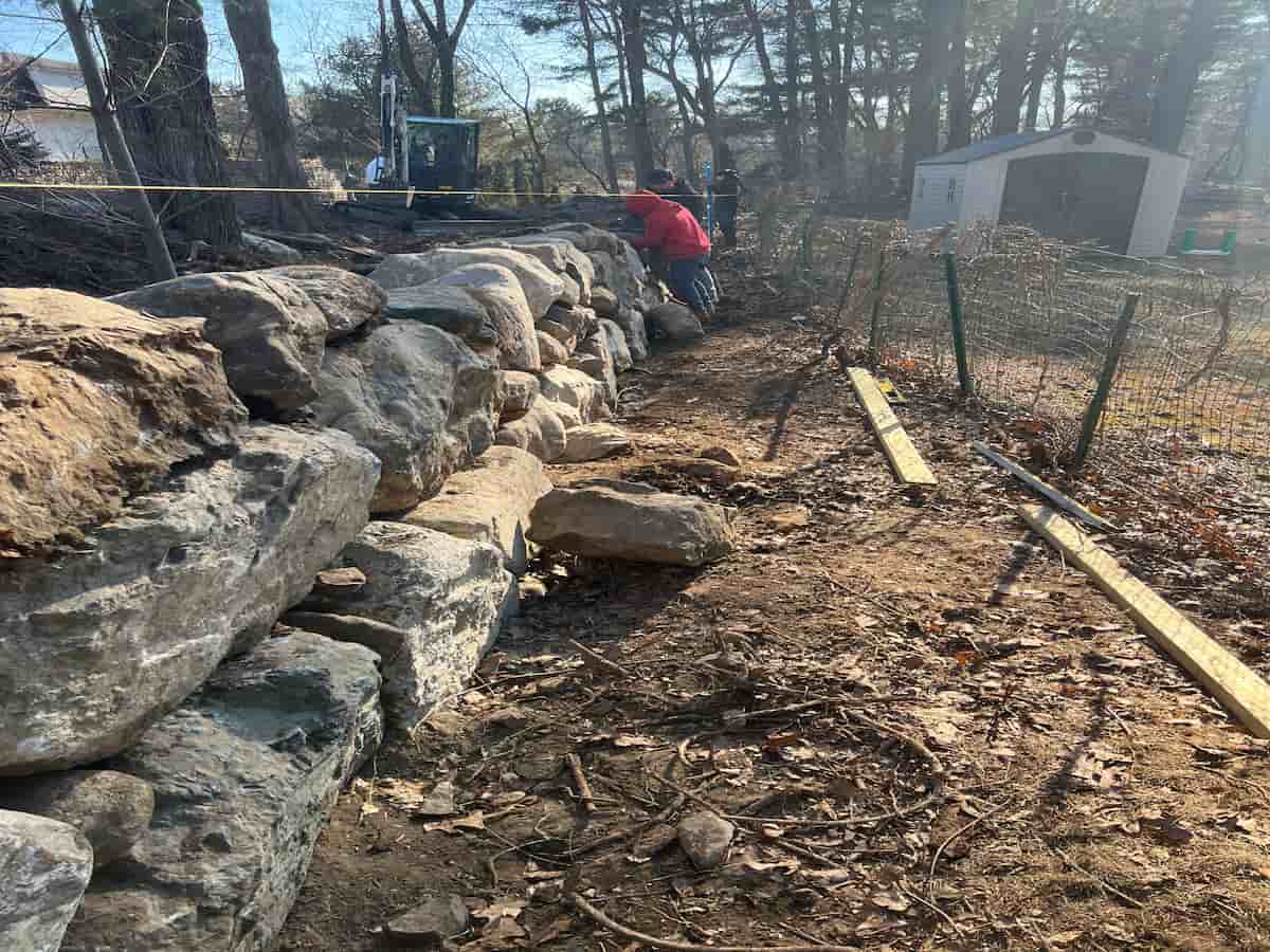 Custom Stone Wall Design and Construction - RLJ Landscape & Construction